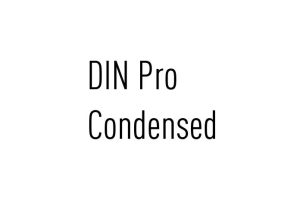 DIN Pro Condensed Font - Free Font Download