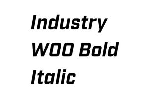 Industry W00 Bold Italic Font - Free Font Download
