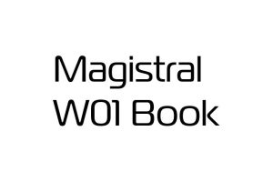 Magistral W01 Book Font - Free Font Download