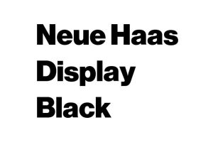 Neue Haas Display Black Font - Free Font Download