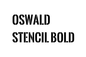 Oswald Stencil Bold Font - Free Font Download