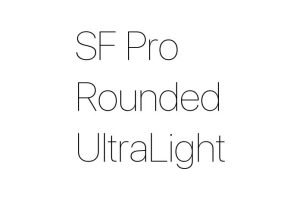 SF Pro Rounded UltraLight Font - Free Font Download
