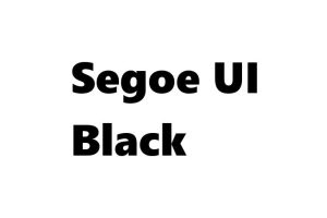 Segoe UI Black Font - Free Font Download