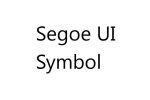 Segoe UI Symbol Font - Free Font Download