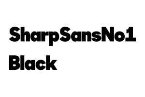 SharpSansNo1 Black Font - Free Font Download