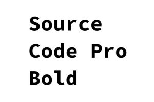 Source Code Pro Bold Font - Free Font Download