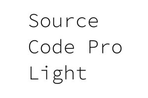 Source Code Pro Light Font - Free Font Download