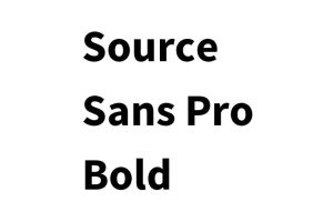 Source Sans Pro Bold Font - Free Font Download