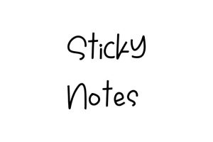 Sticky Notes Font - Free Font Download