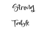 Strong Table Font - Free Font Download