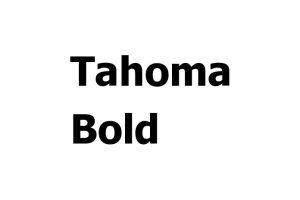 Tahoma Bold Font - Free Font Download