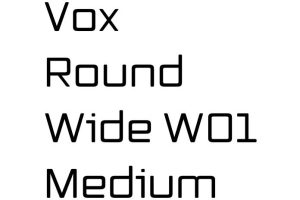 Vox Round Wide W01 Medium Font - Free Font Download