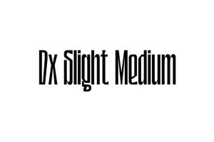 Dx Slight Medium Font - Free Font Download