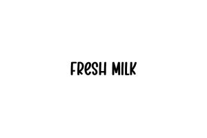 Fresh Milk Font - Free Font Download