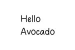 Hello Avocado Font - Free Font Download
