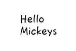 Hello Mickeys Font - Free Font Download