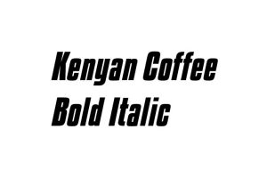 Kenyan Coffee Bold Italic Font - Free Font Download