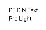 PF DIN Text Pro Light Font - Free Font Download