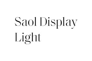 Saol Display Light Font - Free Font Download