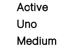 Active Uno-Medium Font - Free Font Download