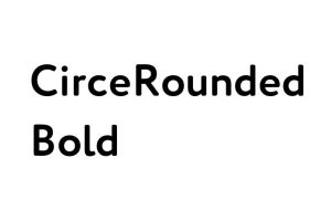 CirceRounded-Bold Font - Free Font Download