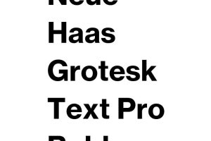 Neue Haas Grotesk Text Pro Bold Font - Free Font Download