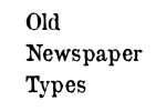 Old Newspaper Types Font - Free Font Download