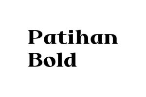 Patihan Bold Font - Free Font Download