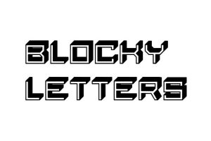 Blocky Letters Font - Free Font Download