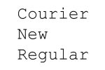 Courier New Regular Font - Free Font Download