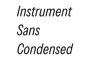 Instrument Sans Condensed Font - Free Font Download