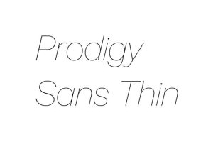 Prodigy Sans Thin Font - Free Font Download