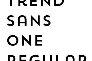 Trend Sans One Regular Font - Free Font Download