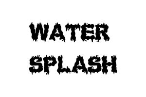 Water Splash Font - Free Font Download