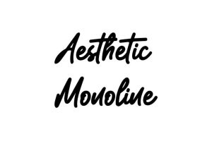 Aesthetic Monoline Font - Free Font Download