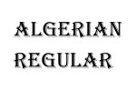 Algerian Regular Font - Free Font Download