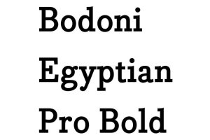 Bodoni Egyptian Pro Bold Font - Free Font Download