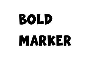 Bold Marker Font - Free Font Download