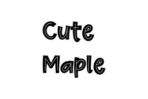 Cute Maple Font - Free Font Download