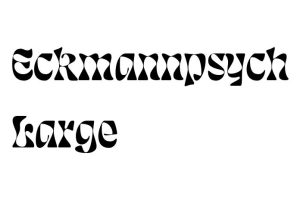 Eckmannpsych Large Font - Free Font Download
