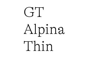 GT Alpina Thin Font - Free Font Download