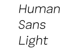 Human Sans Light Font - Free Font Download