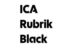 ICA Rubrik Black Font - Free Font Download