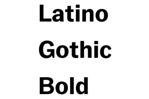 Latino Gothic Bold Font - Free Font Download