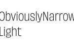ObviouslyNarrow Light Font - Free Font Download