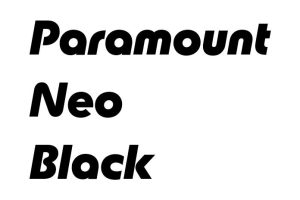 Paramount Neo Black Font - Free Font Download