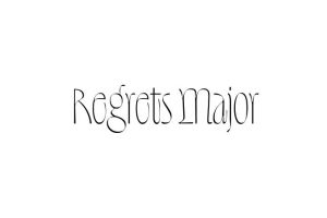Regrets Major Font - Free Font Download