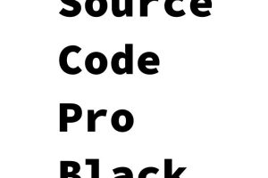 Source Code Pro Black Font - Free Font Download