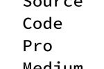 Source Code Pro Medium Font - Free Font Download