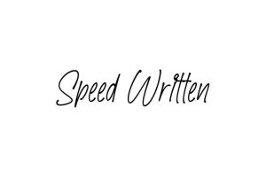 Speed Written Font - Free Font Download
